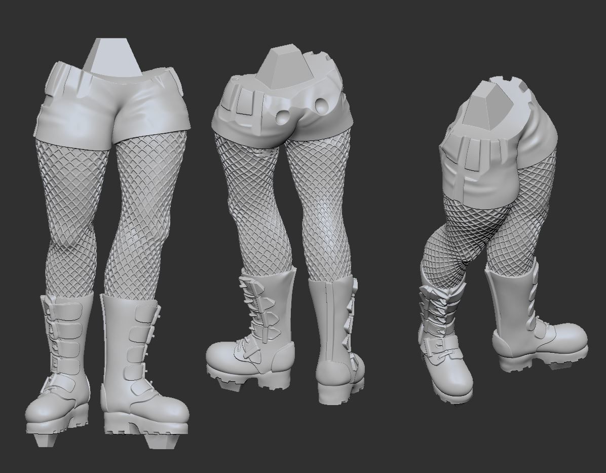 Gothic Girl Pinup 3D print model - FREE free 3D model 3D printable ...