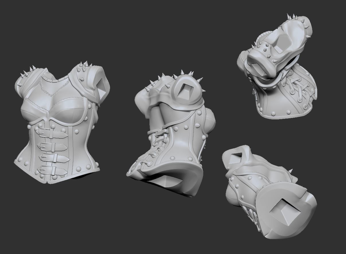Gothic Girl Pinup 3D print model - FREE free 3D model 3D printable ...