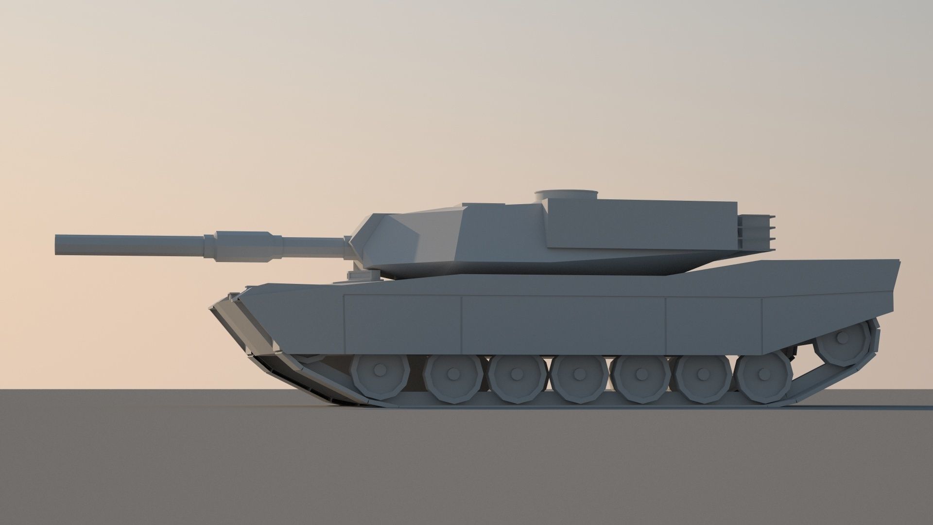 3D model m1 abrams tank usa VR / AR / low-poly | CGTrader