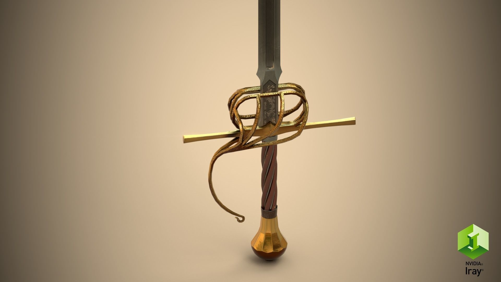 3D model Rapier sword VR / AR / low-poly | CGTrader