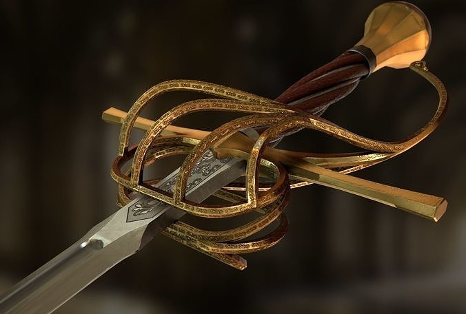 3D model Rapier sword VR / AR / low-poly | CGTrader