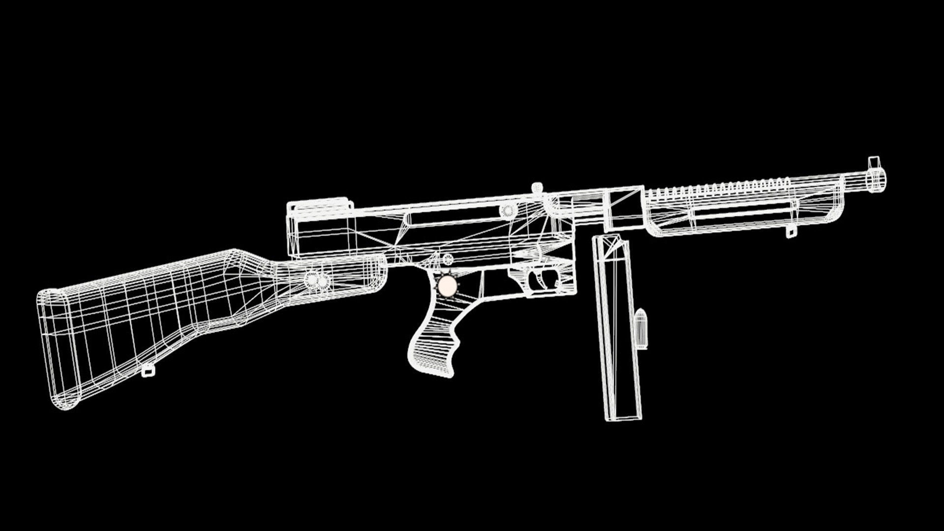 3D model WW2 Machine Gun VR / AR / low-poly | CGTrader