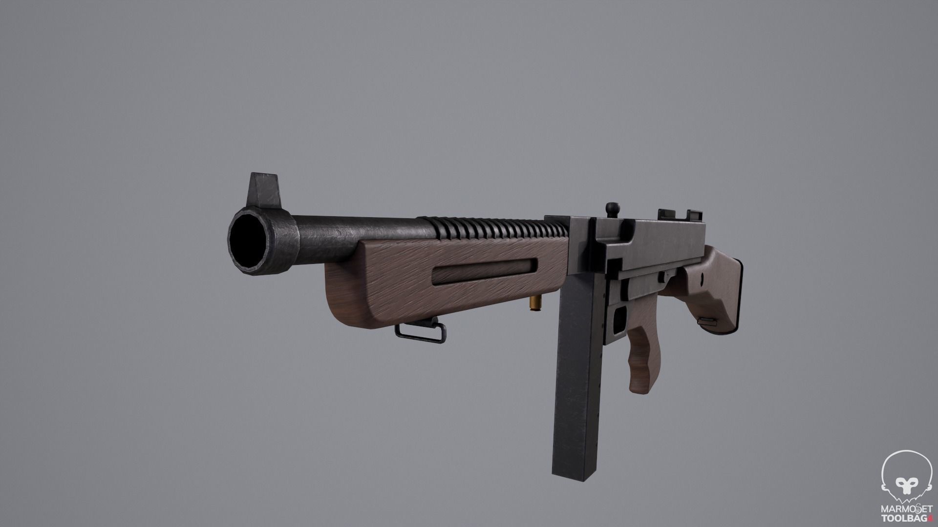 3D model WW2 Machine Gun VR / AR / low-poly | CGTrader
