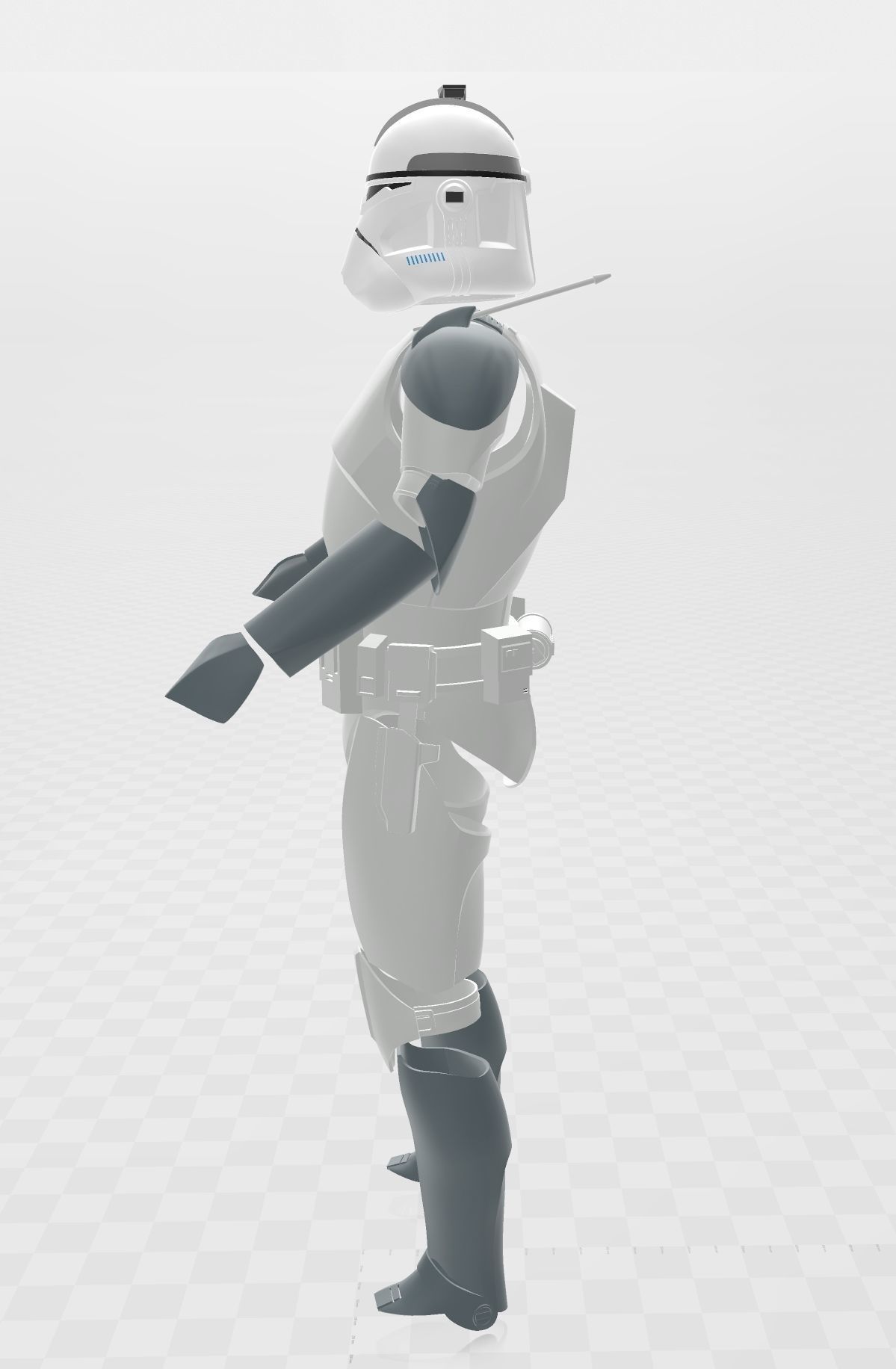 Star Wars Clone Commander Wolffe Full Armor 3D model 3D printable ...