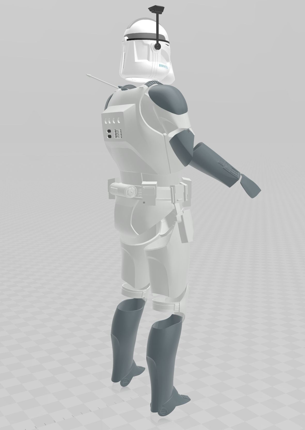 Star Wars Clone Commander Wolffe Full Armor 3D model 3D printable ...