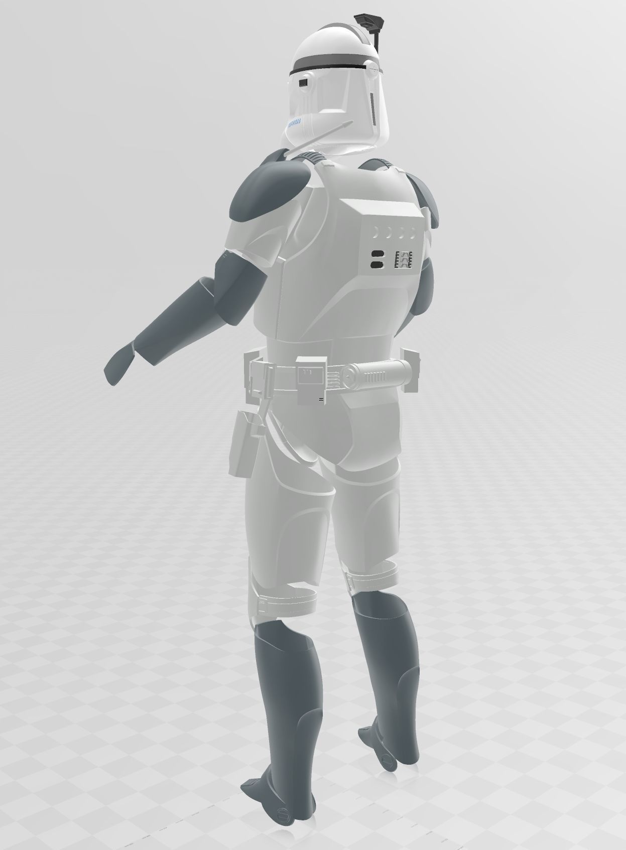 Star Wars Clone Commander Wolffe Full Armor 3D model 3D printable ...