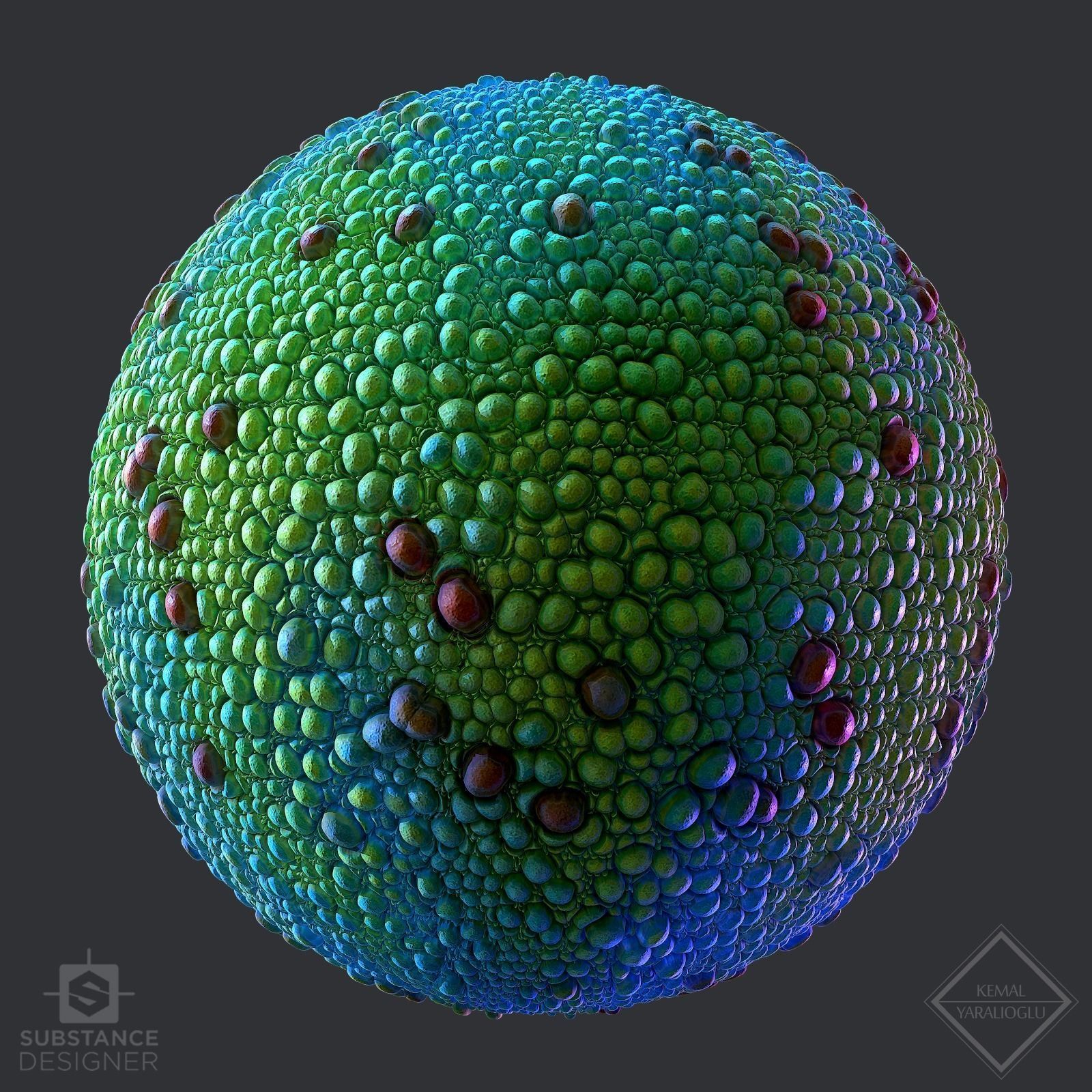 Chameleon Skin - Substance Designer Texture | CGTrader