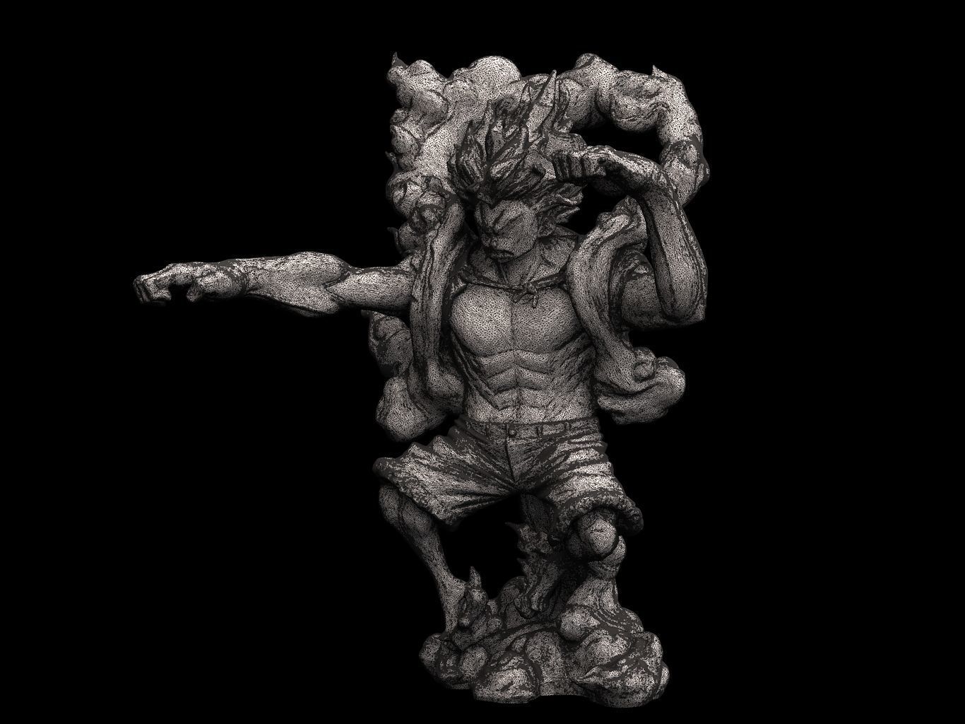 Luffy Gear4 SnakeMan 3D model | CGTrader