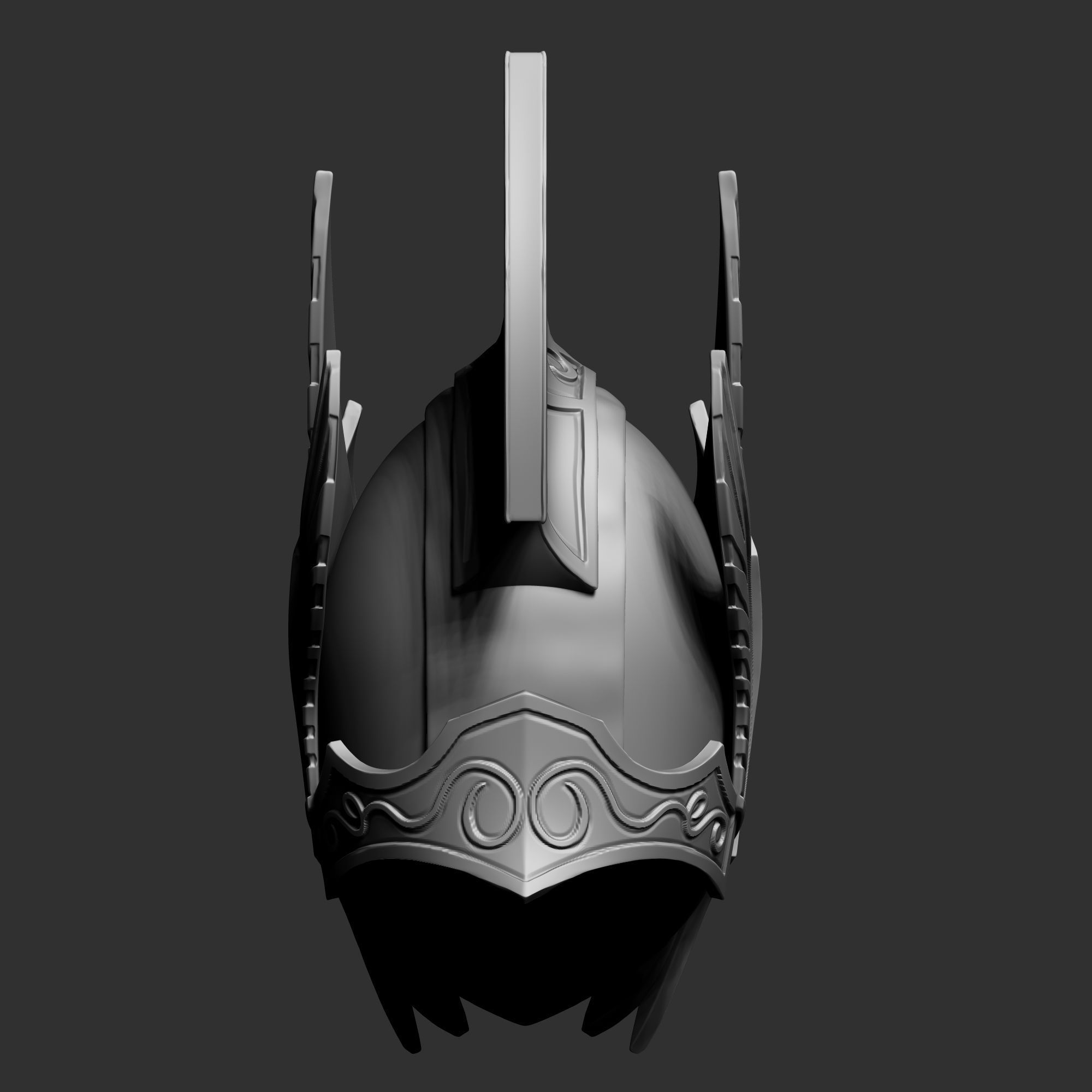 Zbrush Elf fantasy helmet 3D model | CGTrader