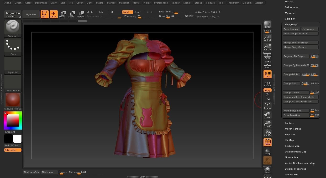 Marvelous Designer Clothes - 11 Nier Automata Outfit 3D model | CGTrader