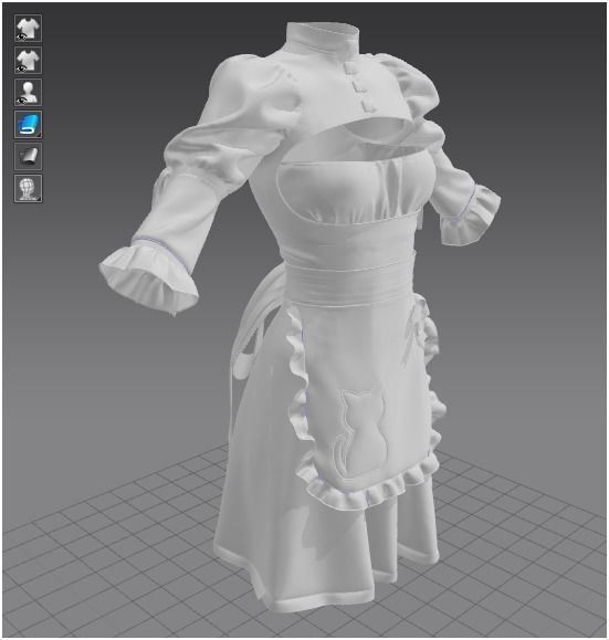 Marvelous Designer Clothes - 11 Nier Automata Outfit 3D model | CGTrader