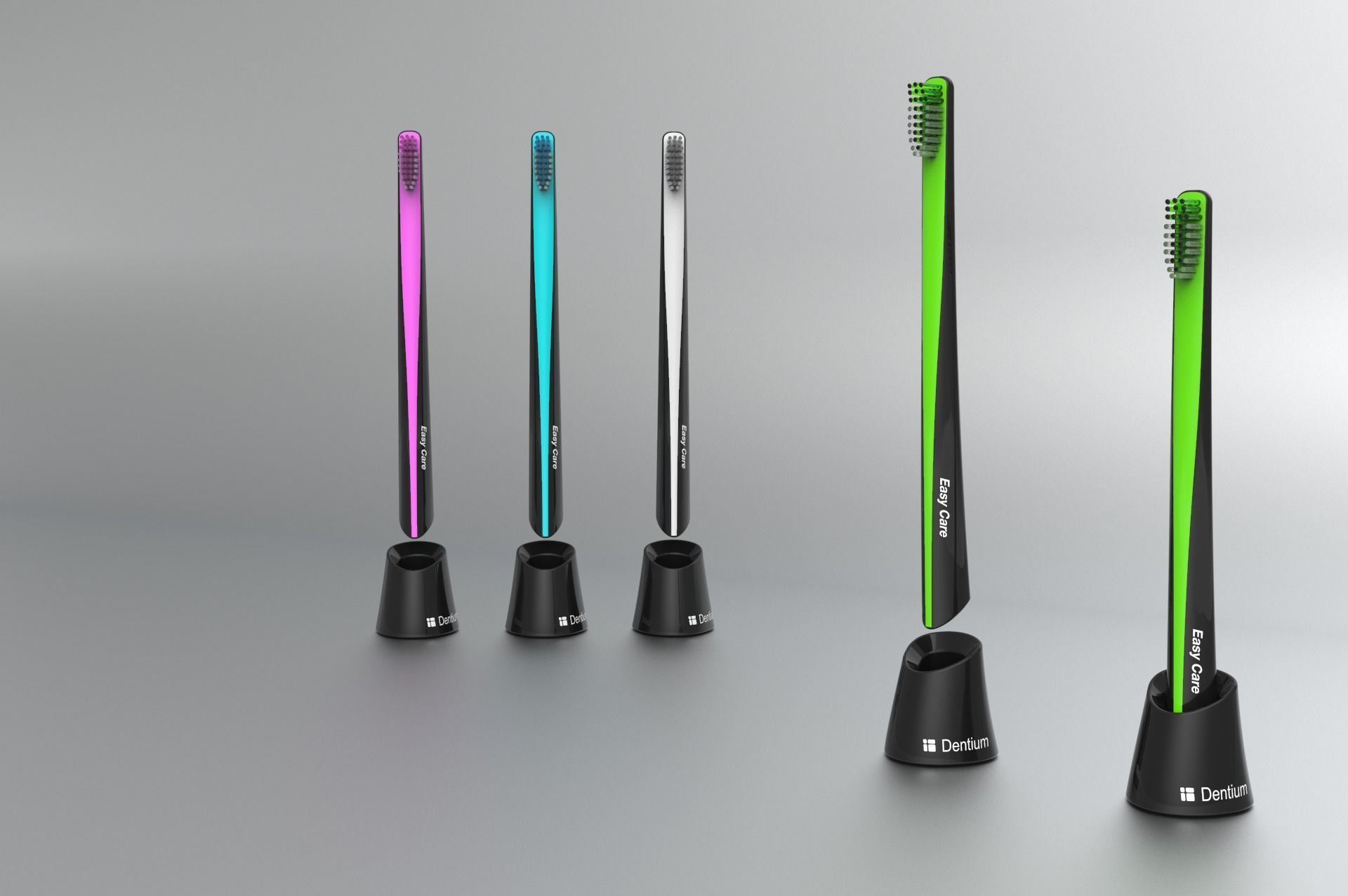 Toothbrush four toothbrushes 3D model | CGTrader