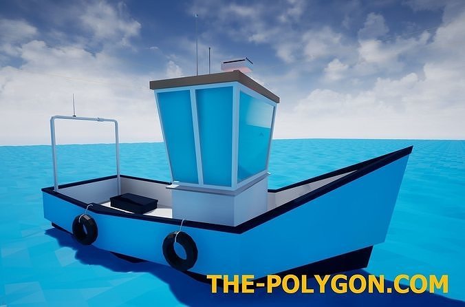 3D model Low poly boat game ready VR / AR / low-poly | CGTrader