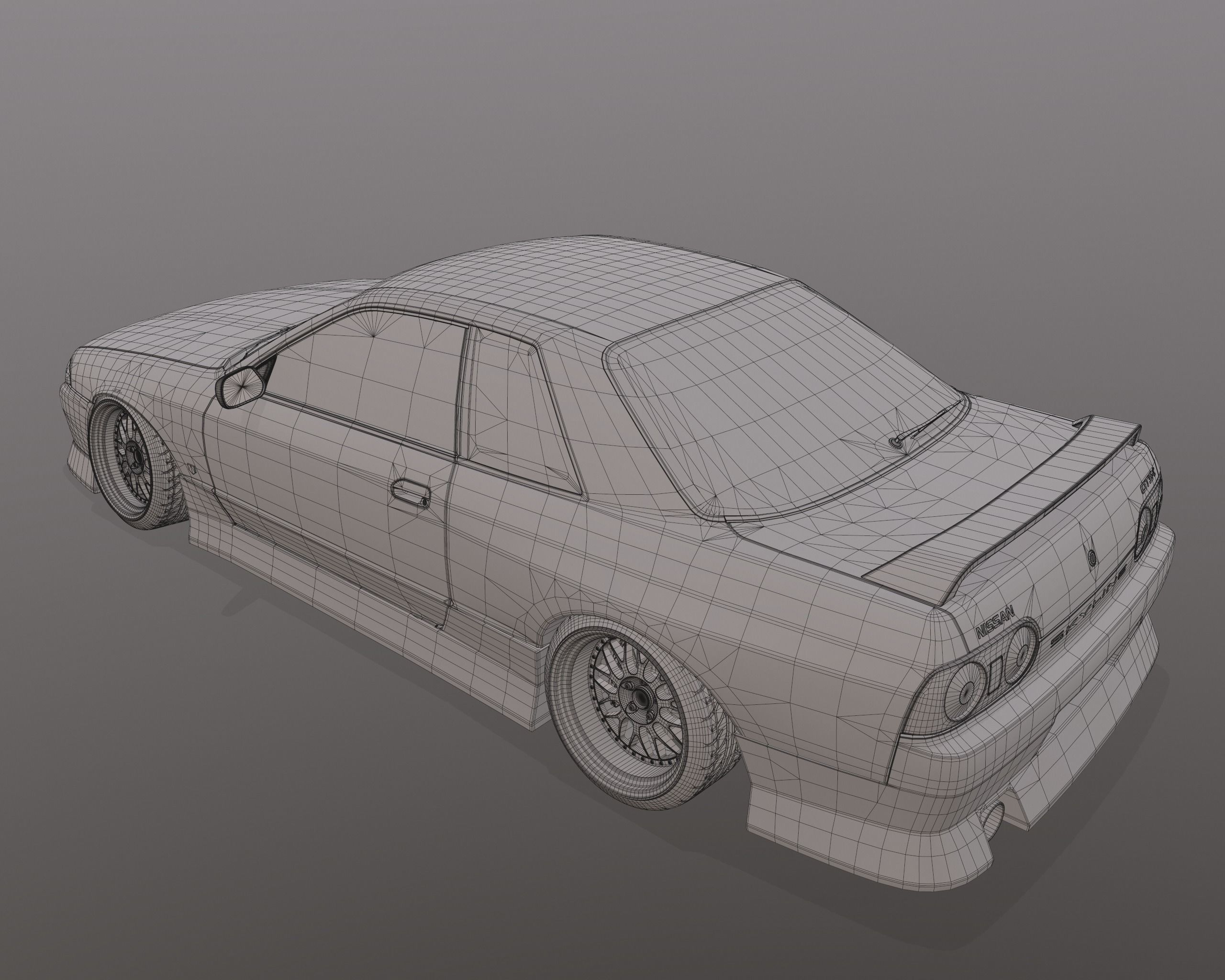 3D model Nissan Skyline R32 GTS-t VR / AR / low-poly | CGTrader