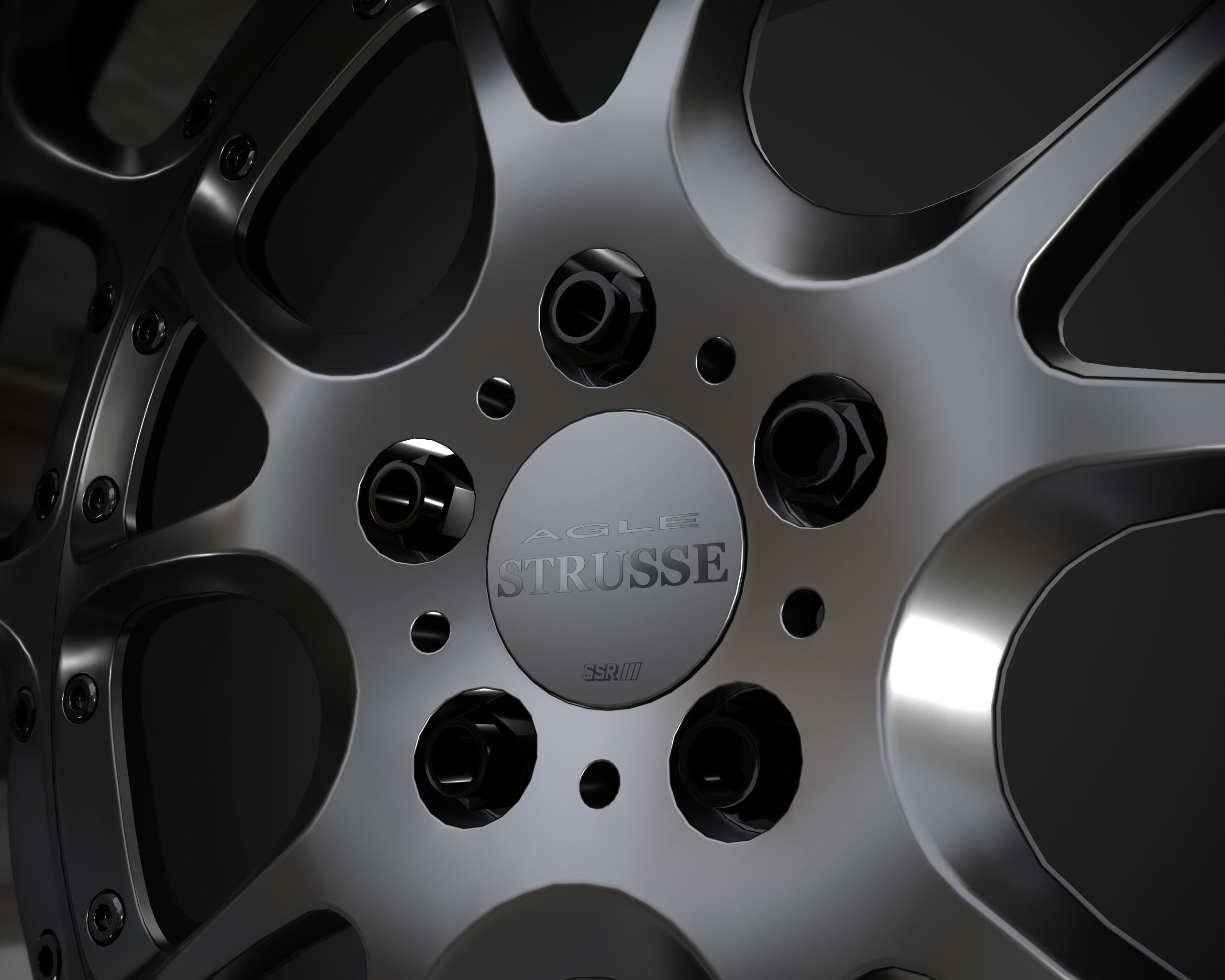 3D model SSR Agle Strusse rim VR / AR / low-poly | CGTrader