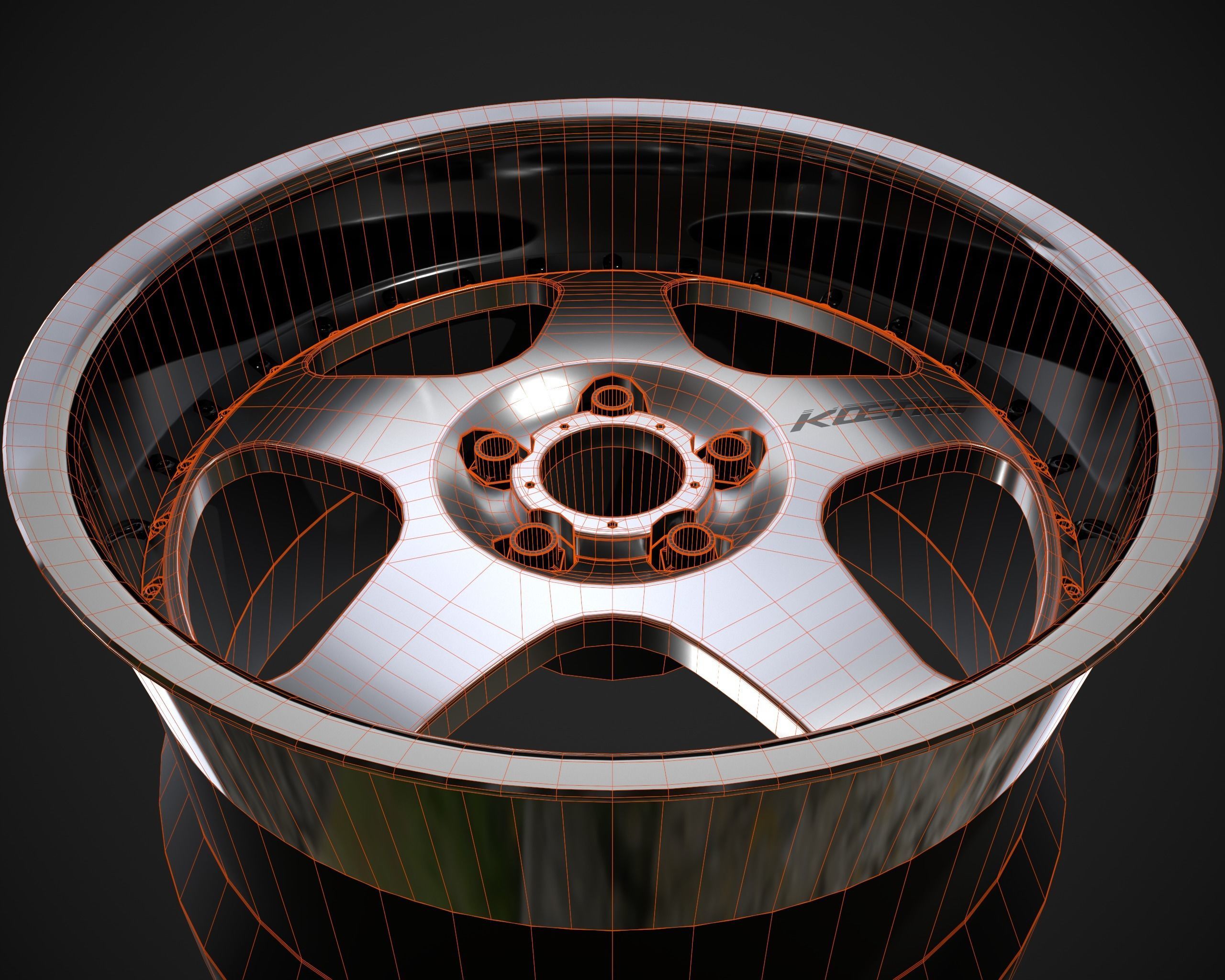 3D model SSR Koenig rim VR / AR / low-poly | CGTrader