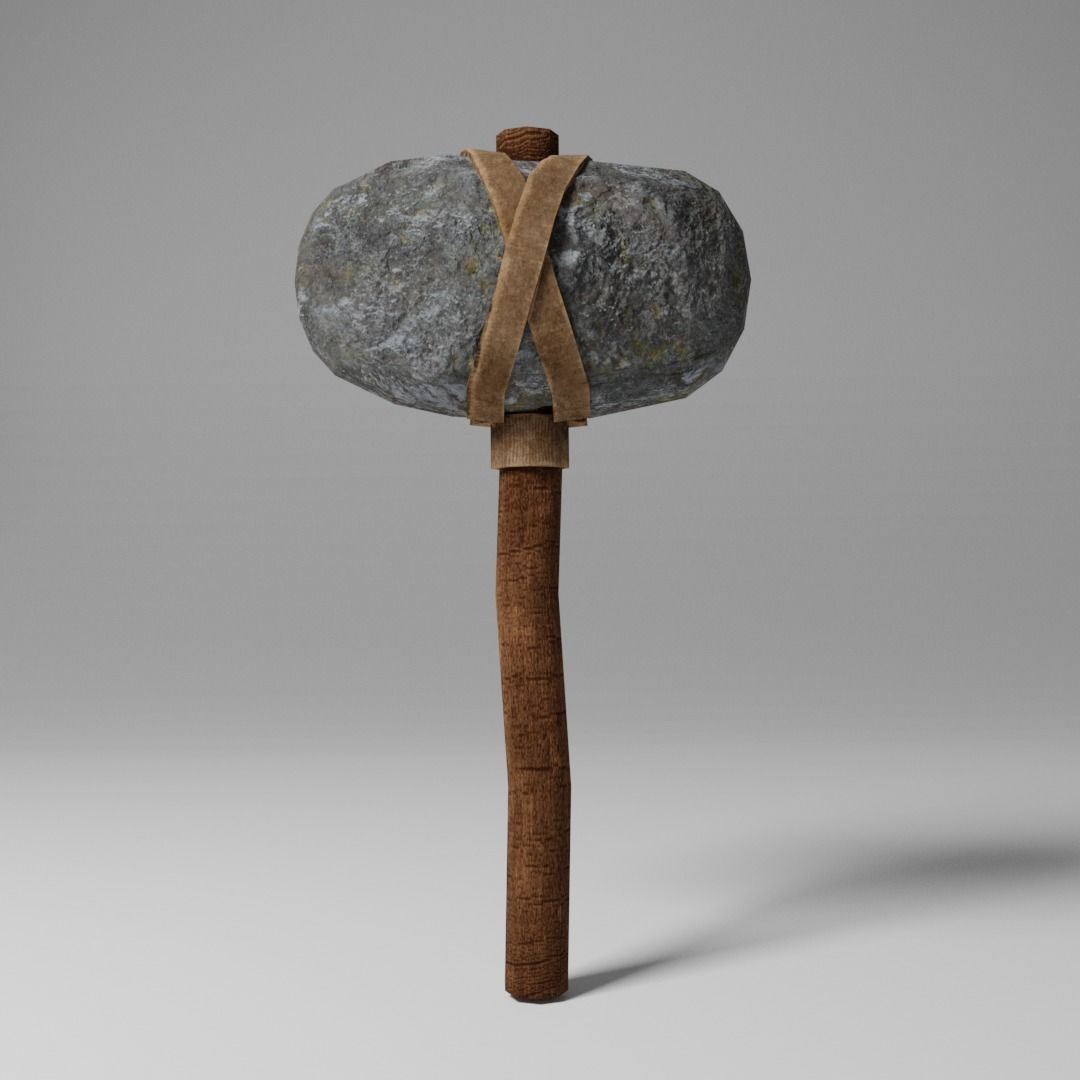 Primitive Neanderthal Axe free 3D model | CGTrader