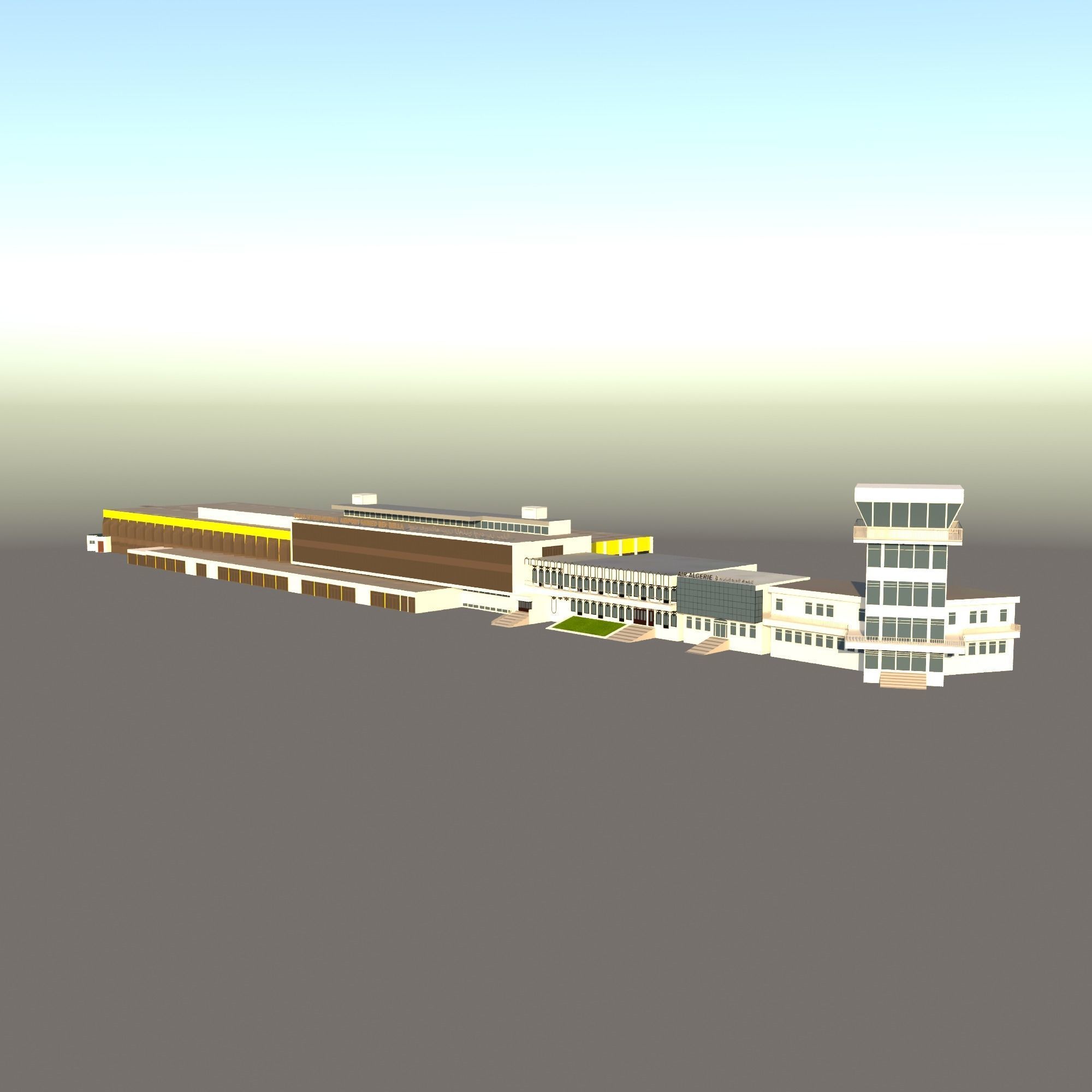3D model Oran Es Senia Airport VR / AR / low-poly | CGTrader