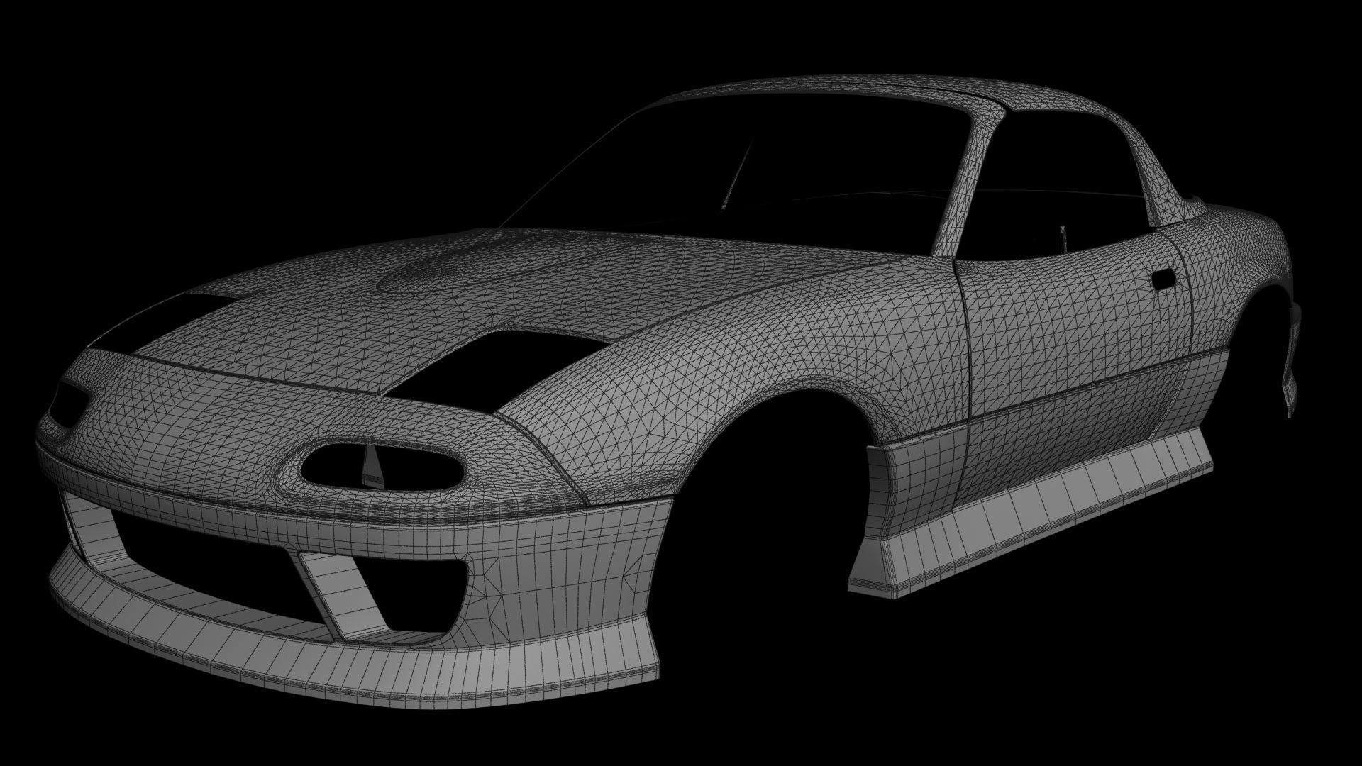 3D model Mazda MX-5 Miata Arios Type 1 bodykit VR / AR / low-poly ...