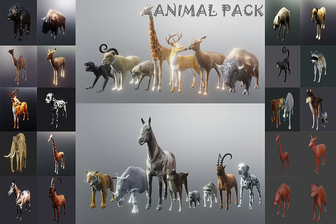 3D model wild nature 3d lowpoly animal VR / AR / low-poly | CGTrader