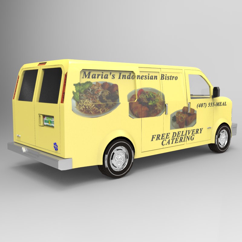 Delivery Van 3D model | CGTrader