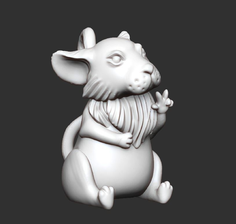 Rat for 3d printing 3D model 3D printable | CGTrader
