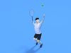 3D model Low Poly Kid Playing Tennis VR / AR / low-poly | CGTrader