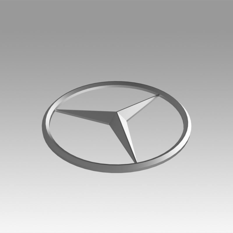 Mercedes logo 3D model | CGTrader