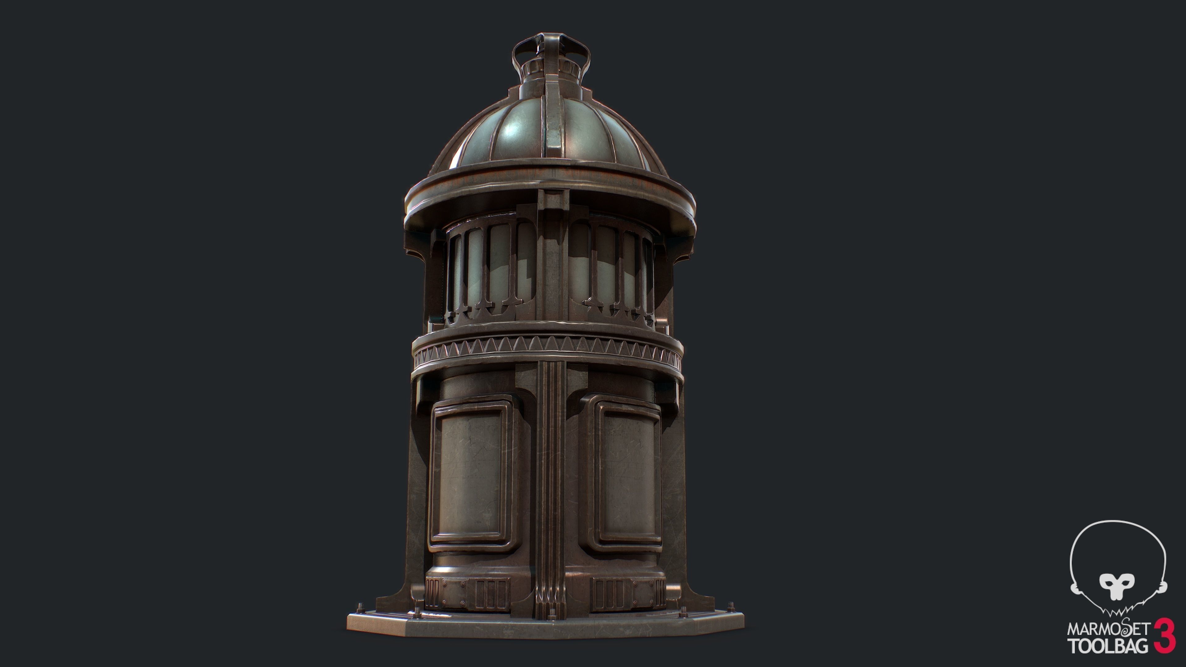 Texture Metal Booth VR / AR / low-poly | CGTrader