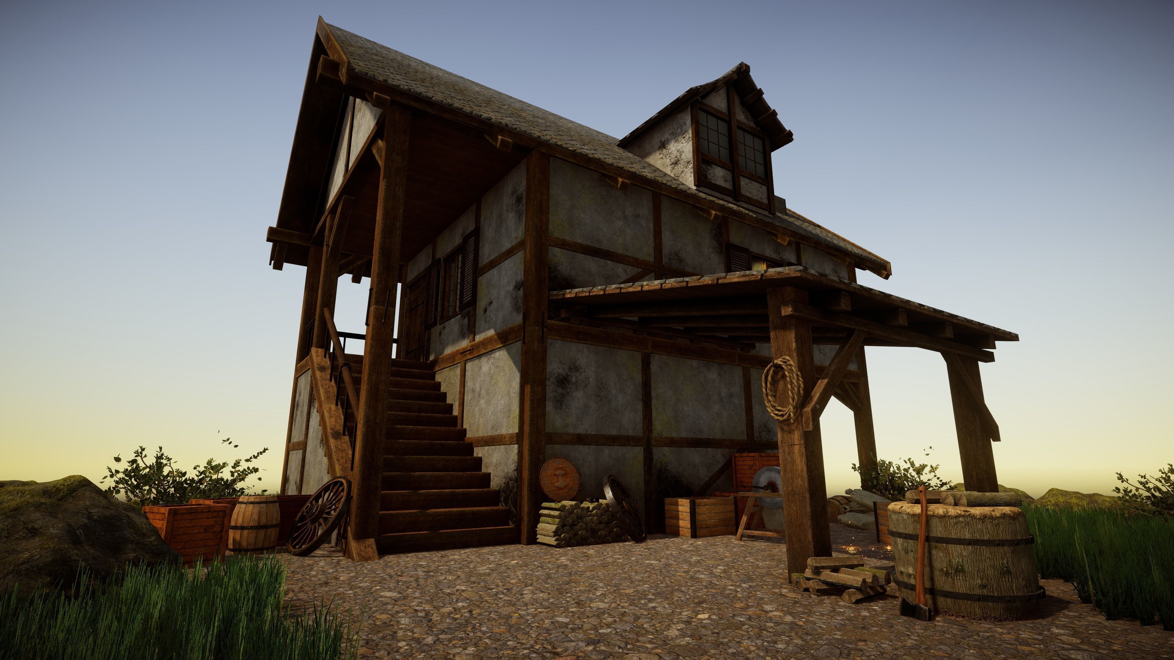 3D model Medieval forge VR / AR / low-poly | CGTrader