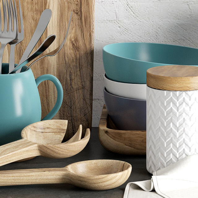 Kitchen decoration set 1 3D model | CGTrader