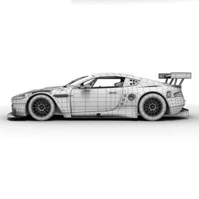 Aston Martin DBR9 3D model | CGTrader