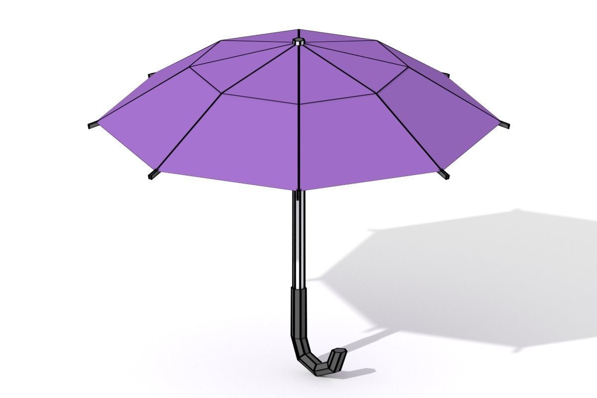 3D model Low Poly Umbrella VR / AR / low-poly | CGTrader