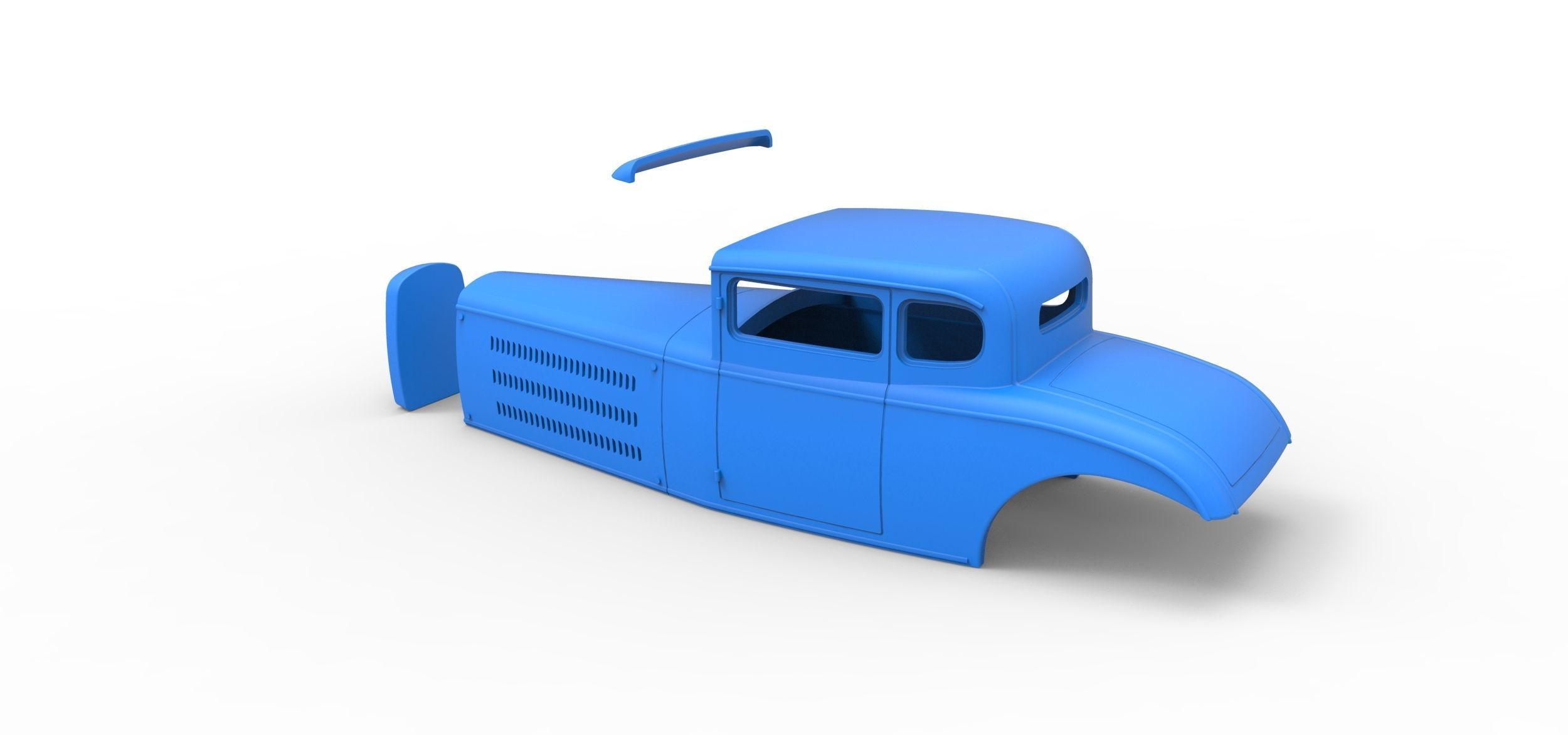 Diecast shell model for Hot rod Scale 1 to 24 3D model 3D printable ...
