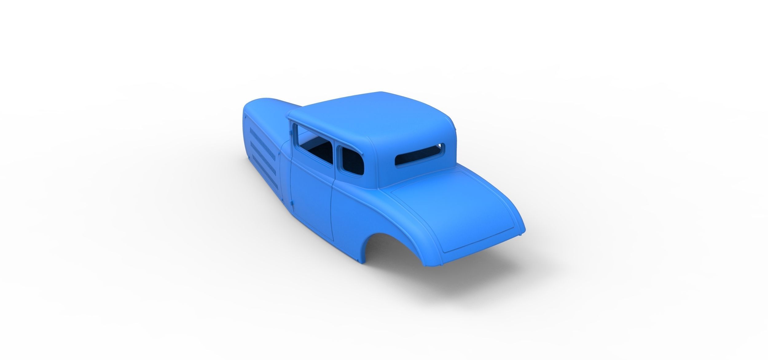 Diecast shell model for Hot rod Scale 1 to 24 3D model 3D printable ...