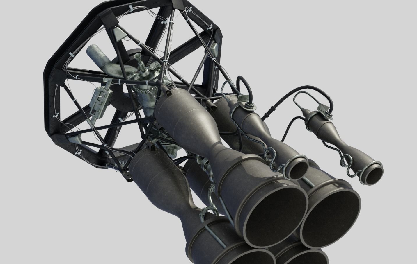 RD-108 Rocket engine 3D model | CGTrader