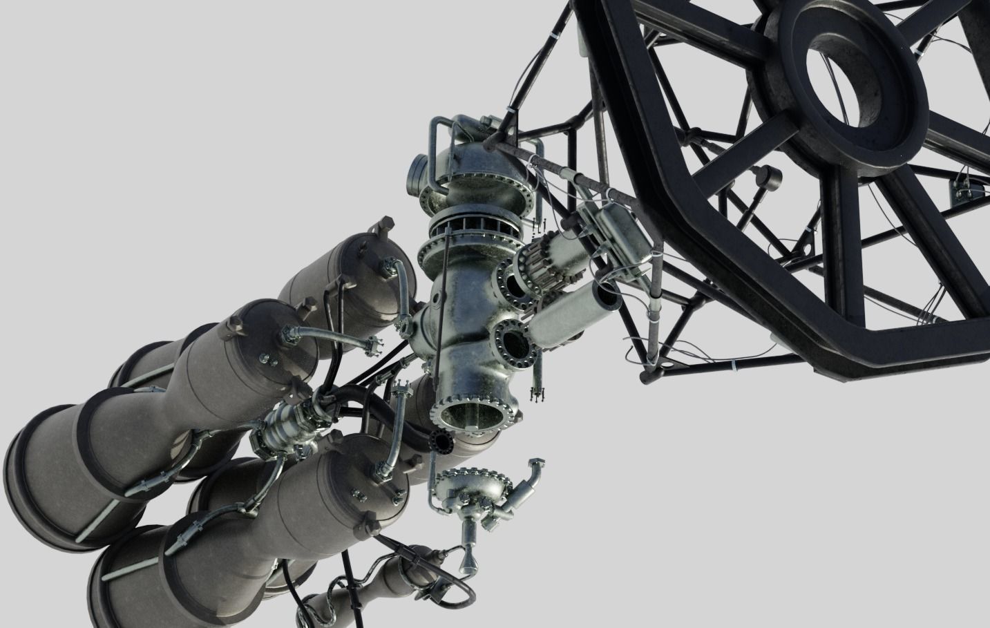 RD-108 Rocket engine 3D model | CGTrader