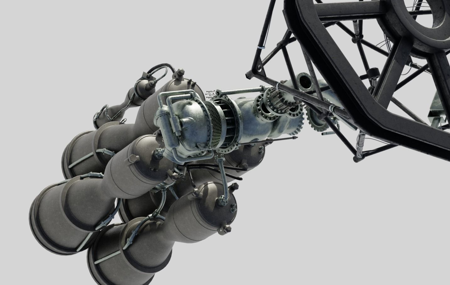 RD-108 Rocket engine 3D model | CGTrader