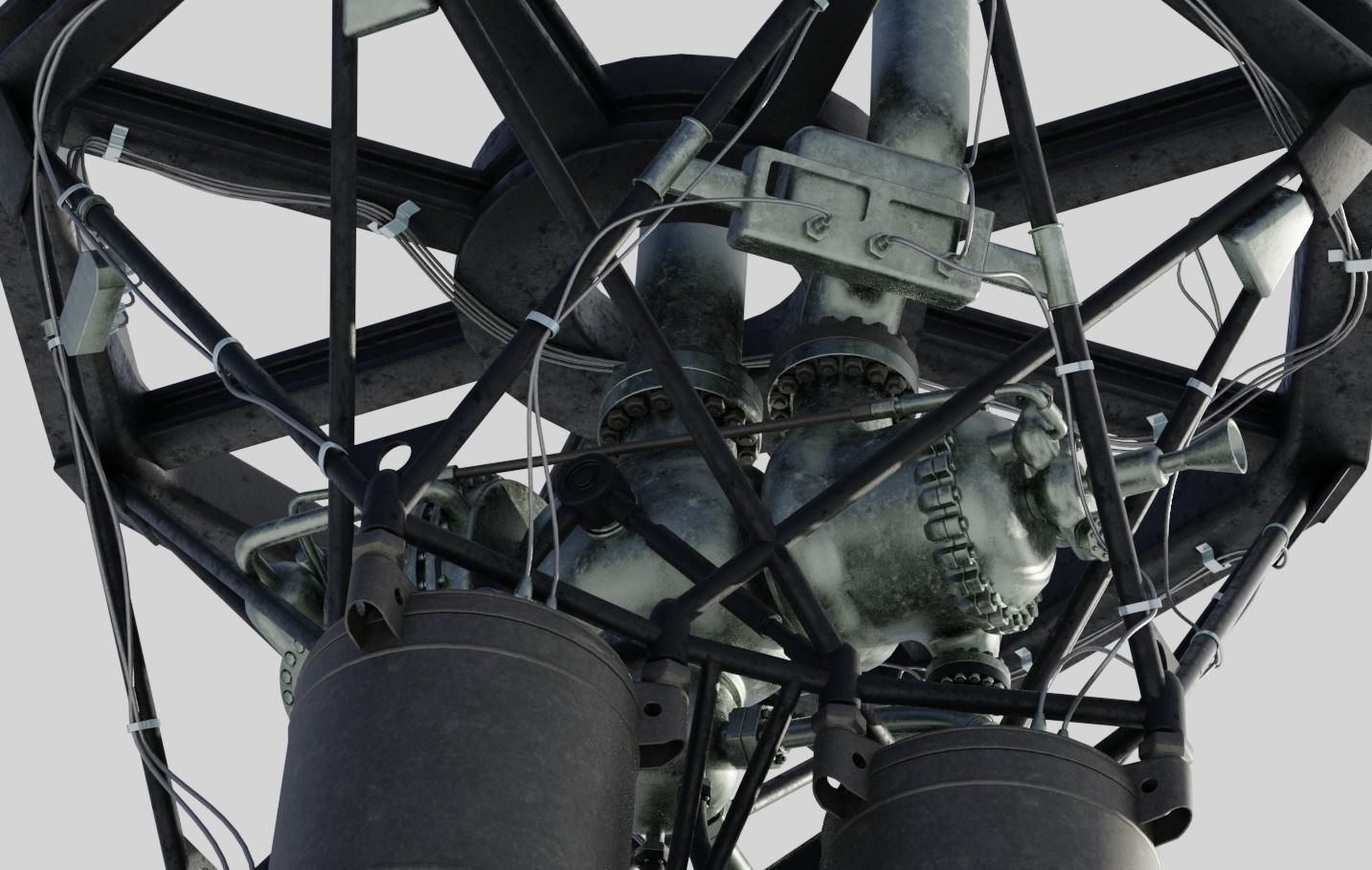 RD-108 Rocket engine 3D model | CGTrader