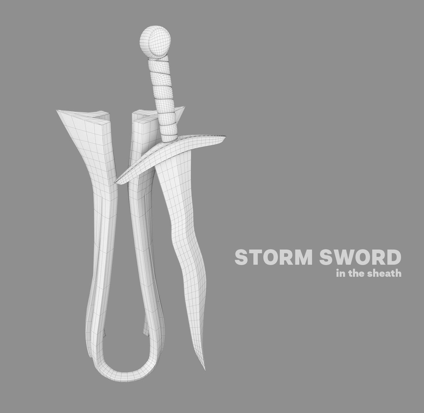 Storm sword concept 3D model | CGTrader