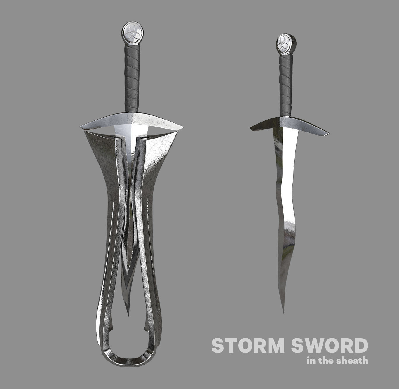 Storm sword concept 3D model | CGTrader