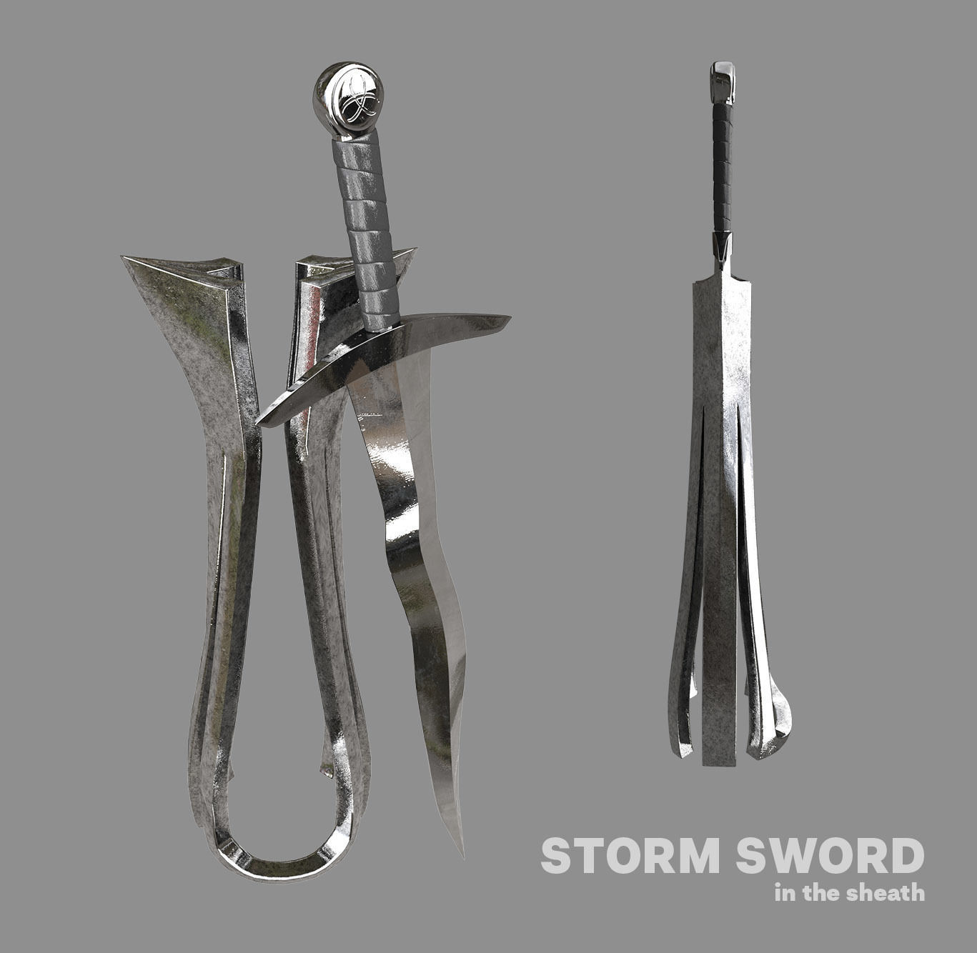 Storm sword concept 3D model | CGTrader