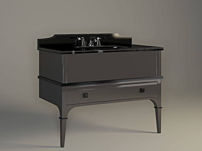Devon Devon Suite washstand 3D model | CGTrader