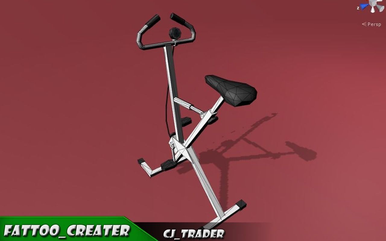 3D model Gym cycle low poly 3D model VR / AR / low-poly | CGTrader