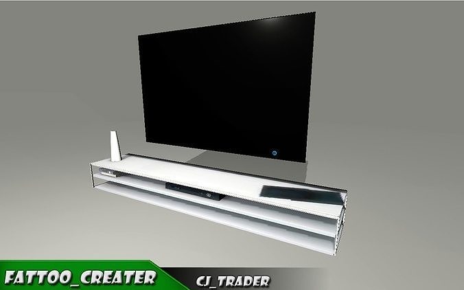 3D model low poly tv stand 3D model VR / AR / low-poly | CGTrader