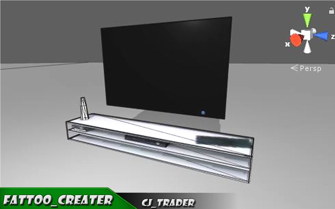 3D model low poly tv stand 3D model VR / AR / low-poly | CGTrader