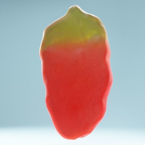 3D model Jelly Strawberry VR / AR / low-poly | CGTrader