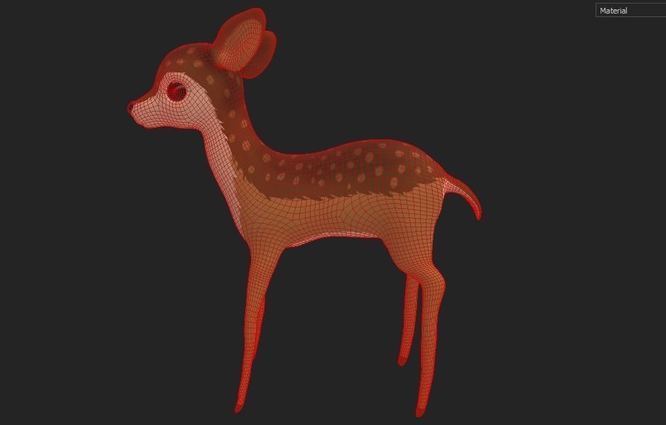 Stylized Deer free 3D model | CGTrader