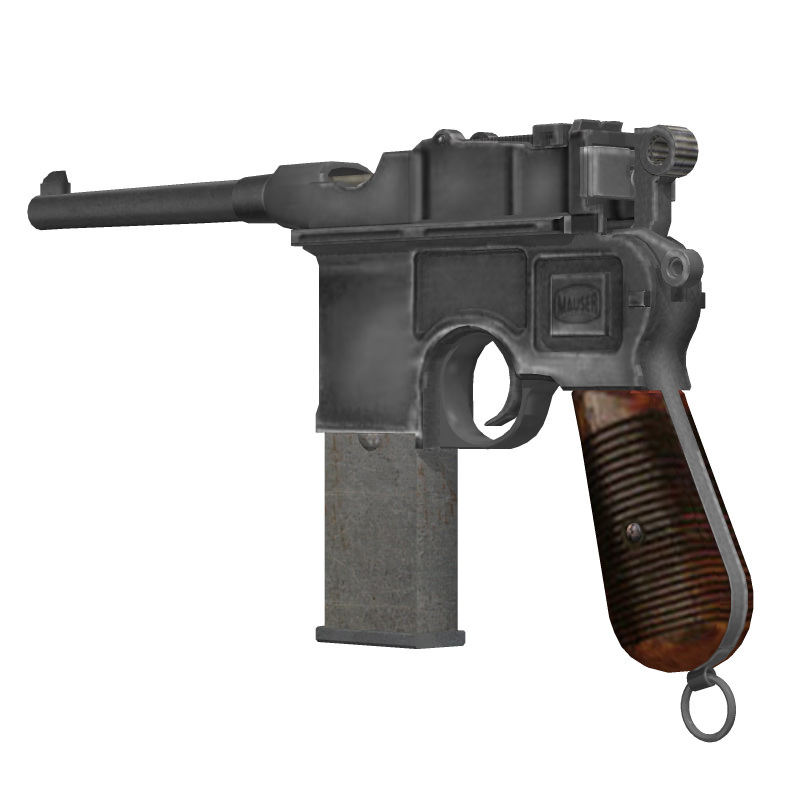Mauser Broomhandle 1912 3d Model Cgtrader