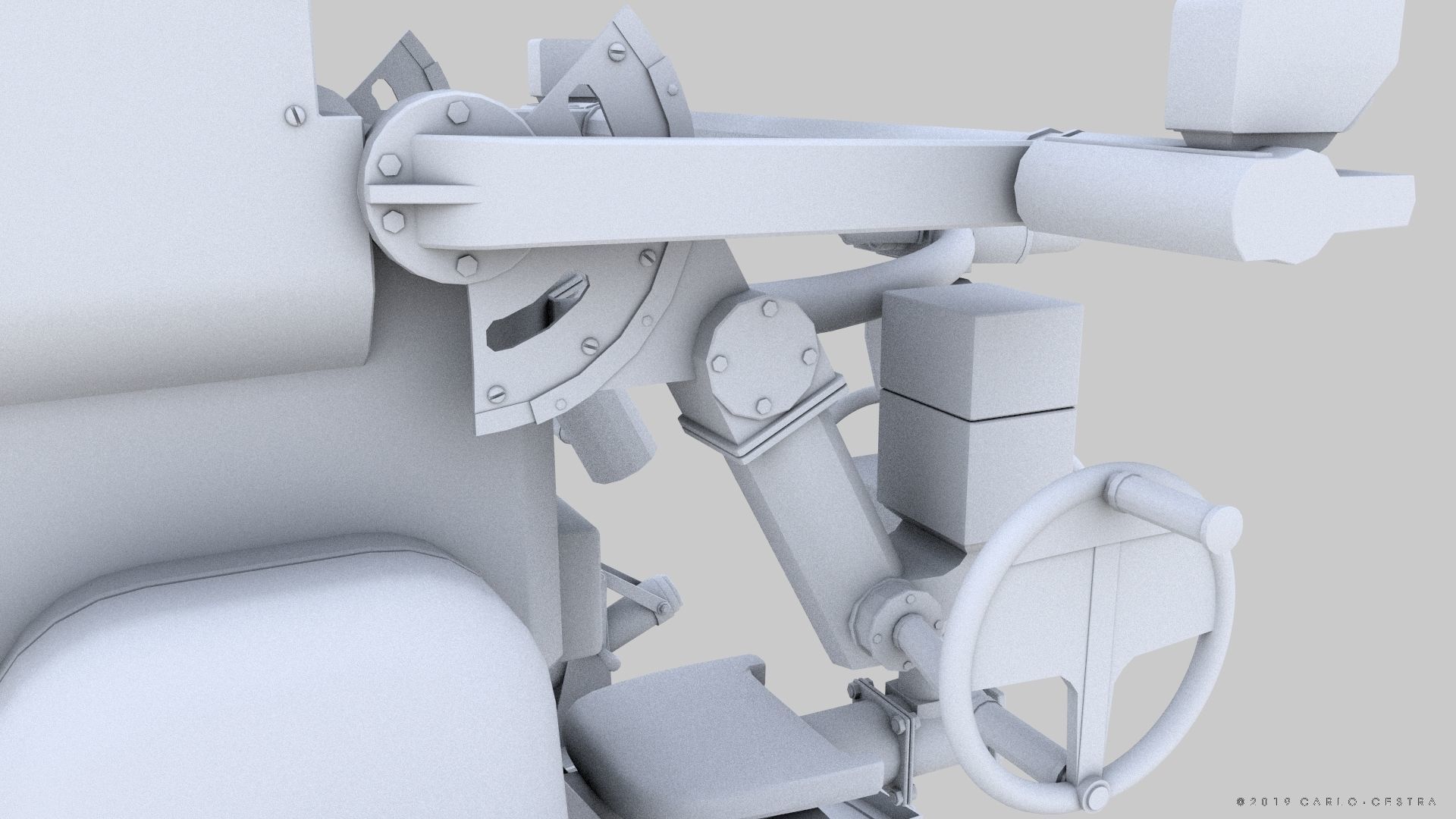 3D model German 37mm SK C30 anti-aircraft gun VR / AR / low-poly | CGTrader